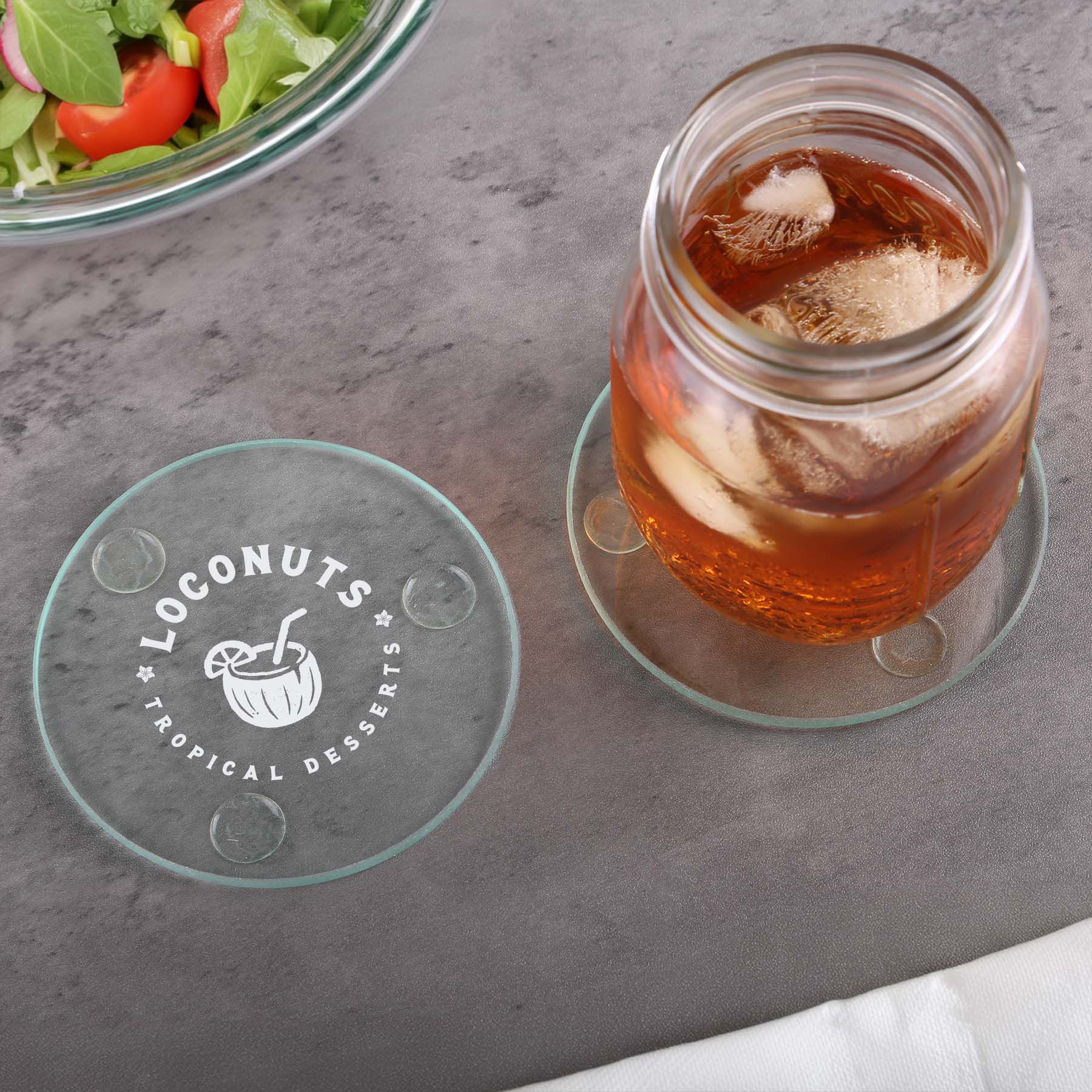 Round Glass Coasters: Single - HPG Brands