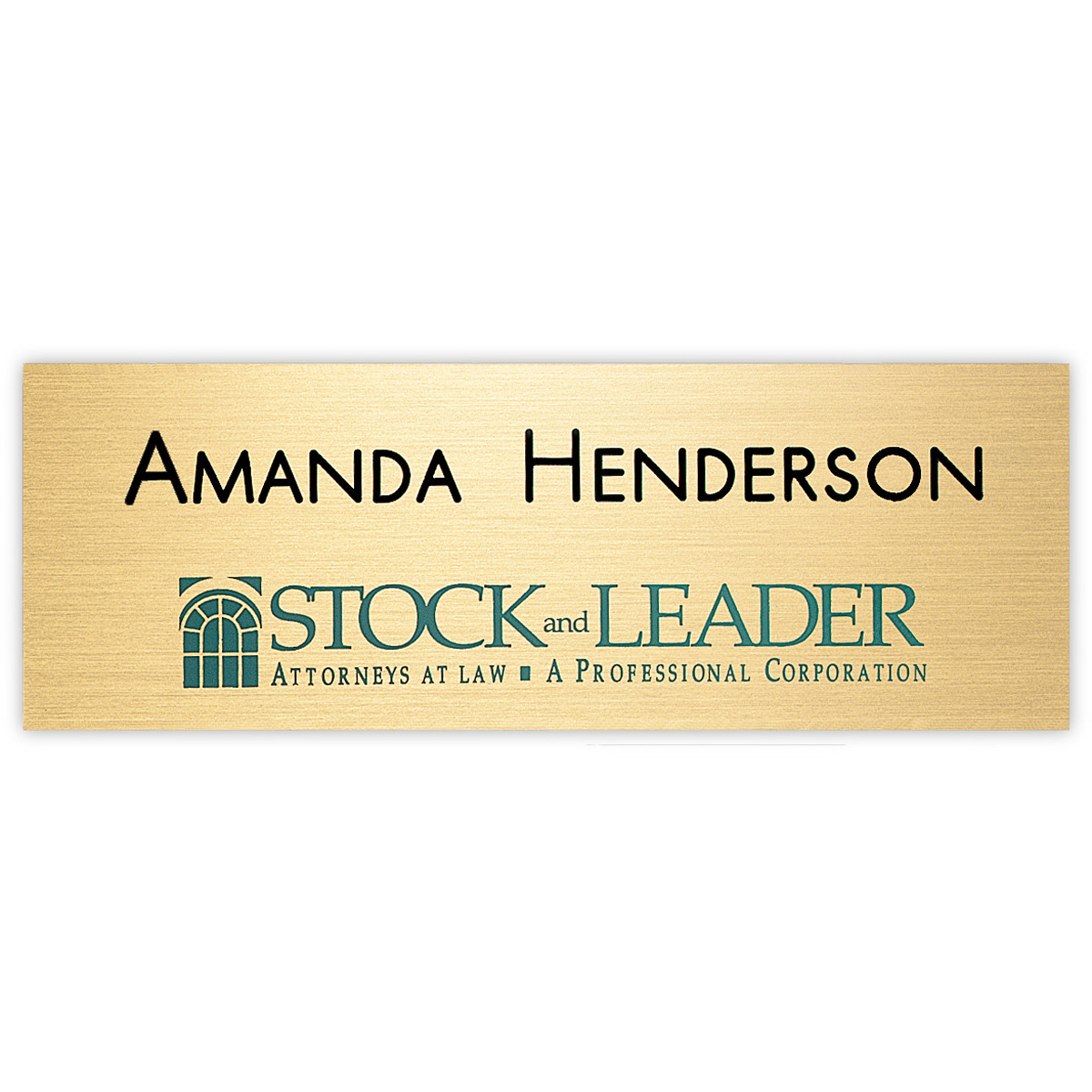 Hollywood Plastic Name Badge (Custom sized between 3 and 6 sq. in ...