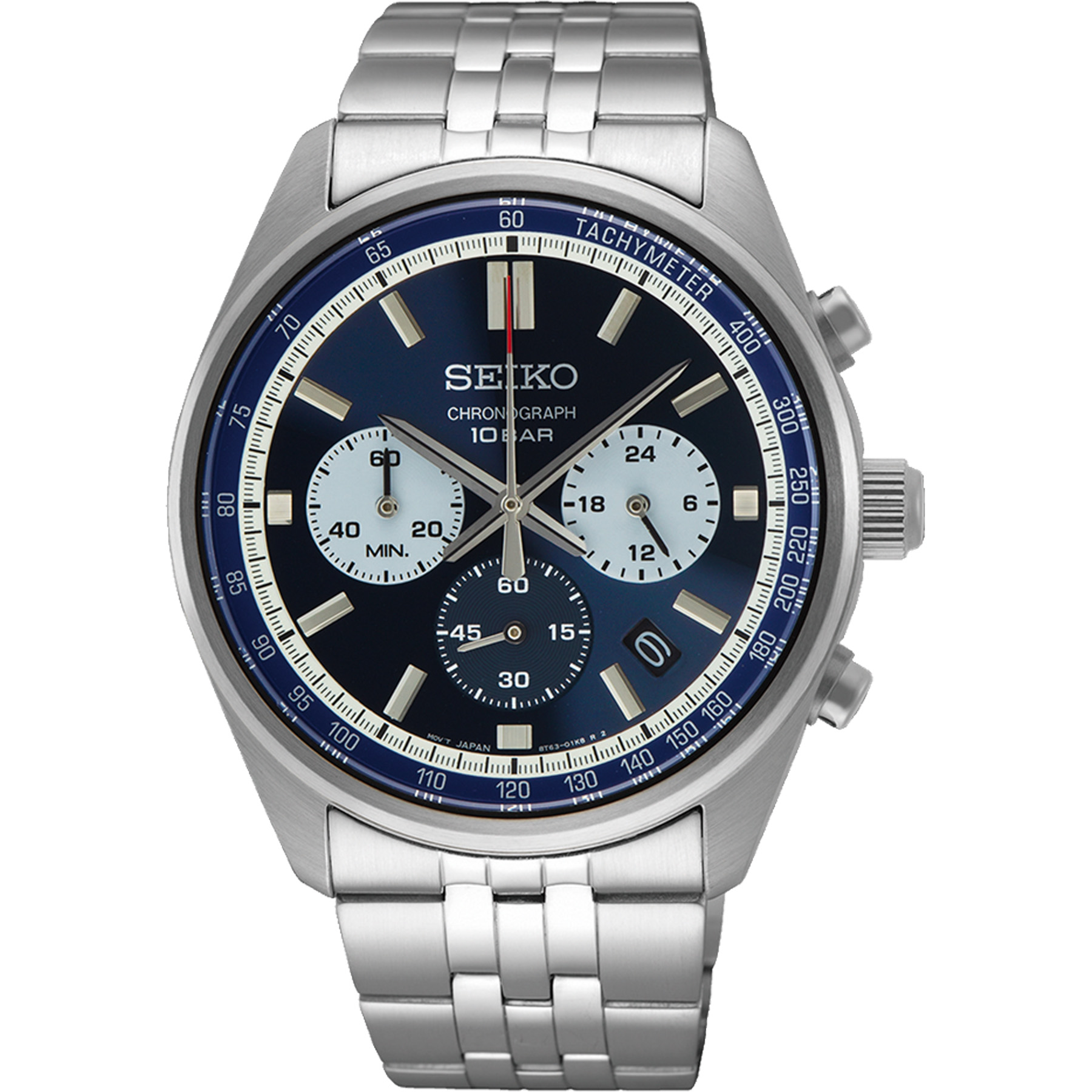 Seiko SSB427 Essentials SS Chronograph Blue Dial - HPG Brands