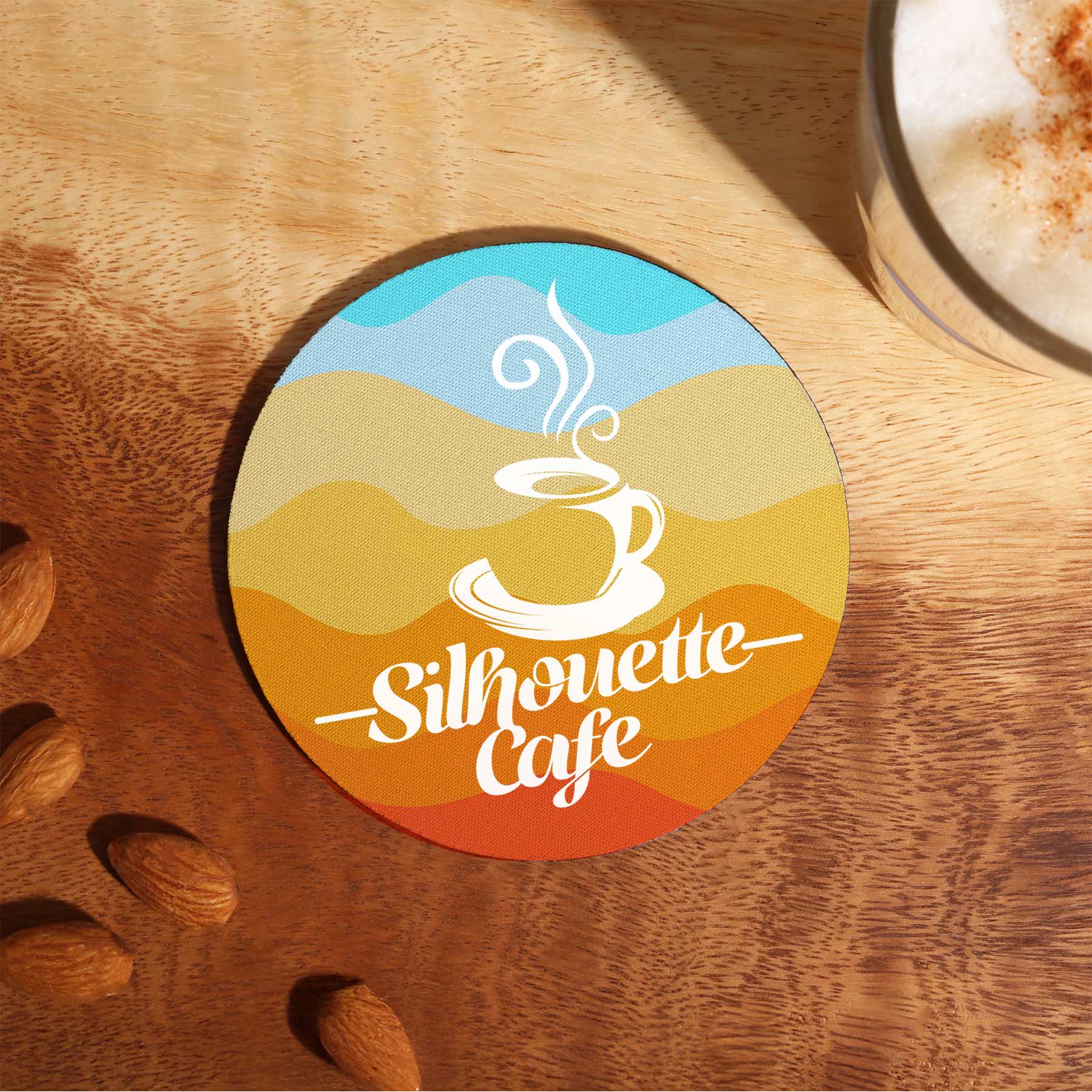 reGen Recycled Polyester Round Dye Sub Coaster - HPG Brands