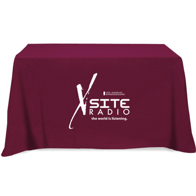 Flat 3-sided Table Cover - fits 4 foot standard table - HPG Brands