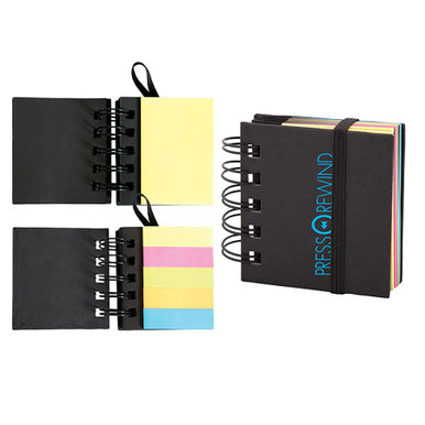 Spiral Sticky 250 Sheet Notepad With Noteflags - HPG Brands