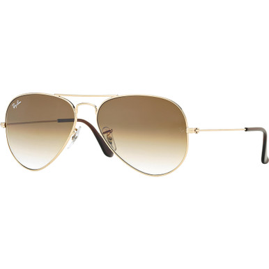 Ray-Ban Aviator Sunglasses: Light Brown 58/14/135 - HPG Brands