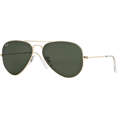 Ray-Ban Aviator Sunglasses: Gold 58/14/135 - HPG Brands