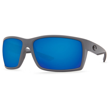 Costa Del Mar Reefton Sunglasses - (Frame) Matte Gray; (Lens) Blue ...