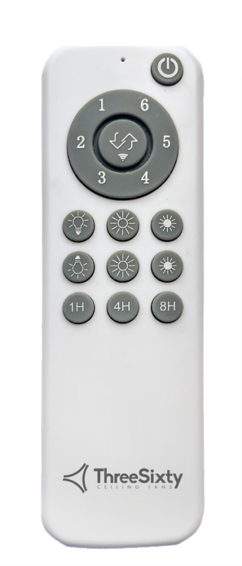 122cm 48-inch White DC Ceiling Fan Remote Control 4 Blade 35W Uplight ...