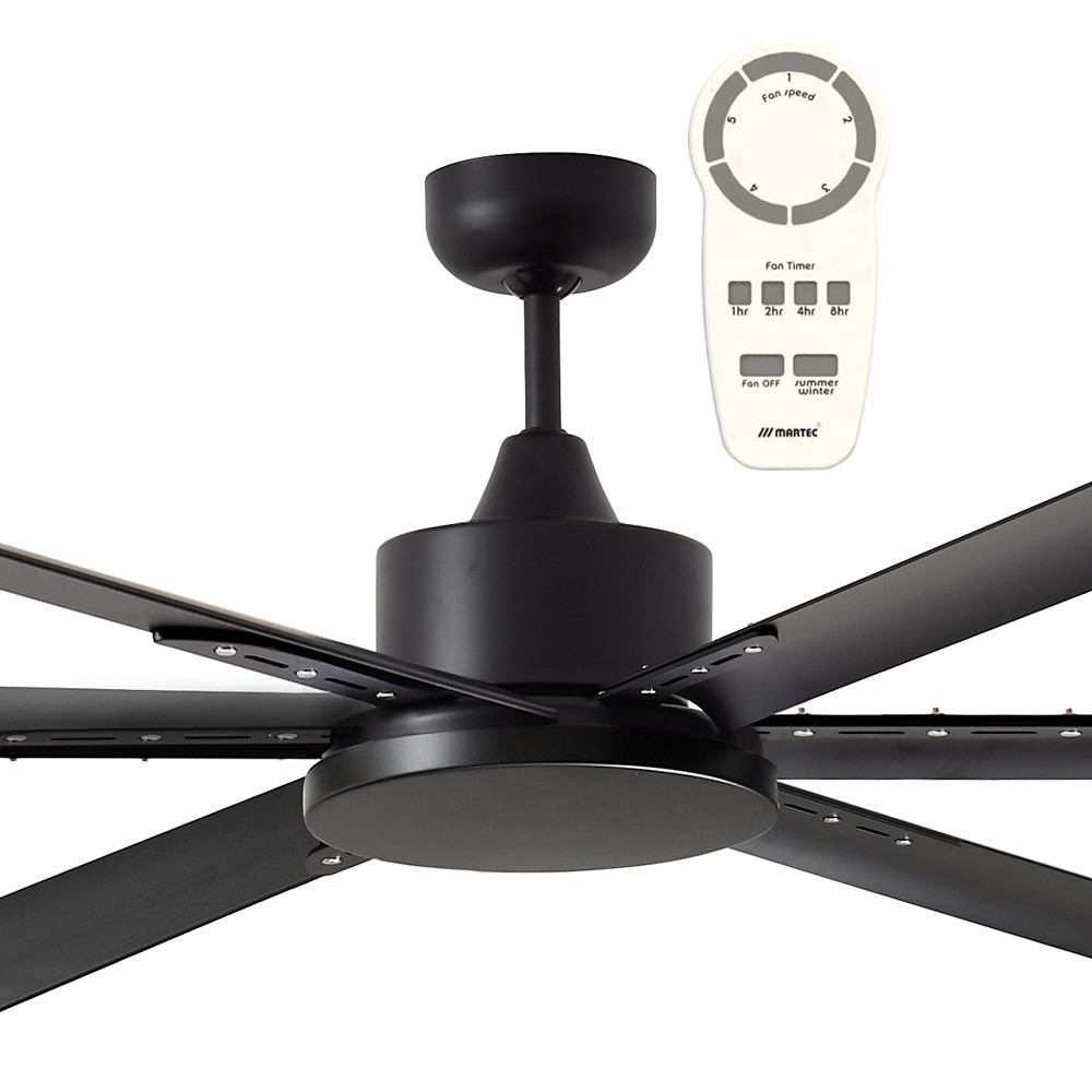 213cm 84-inch Black DC Ceiling Fan Remote Control 35W 5 Speed | Fans R Us