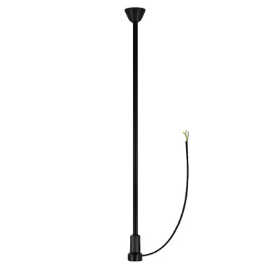 Ceiling Fan Extension Rod 180cm Black DC With Loom | Fans R Us