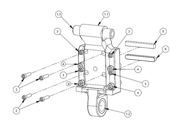 QD Motor Mount Assembly | Core Bore M-5 | 4600157