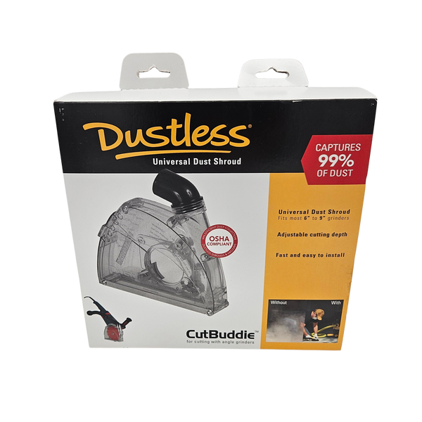 7" CutBuddie Grinder Vacuum Shroud for Concrete Dust Collection - DHS ...