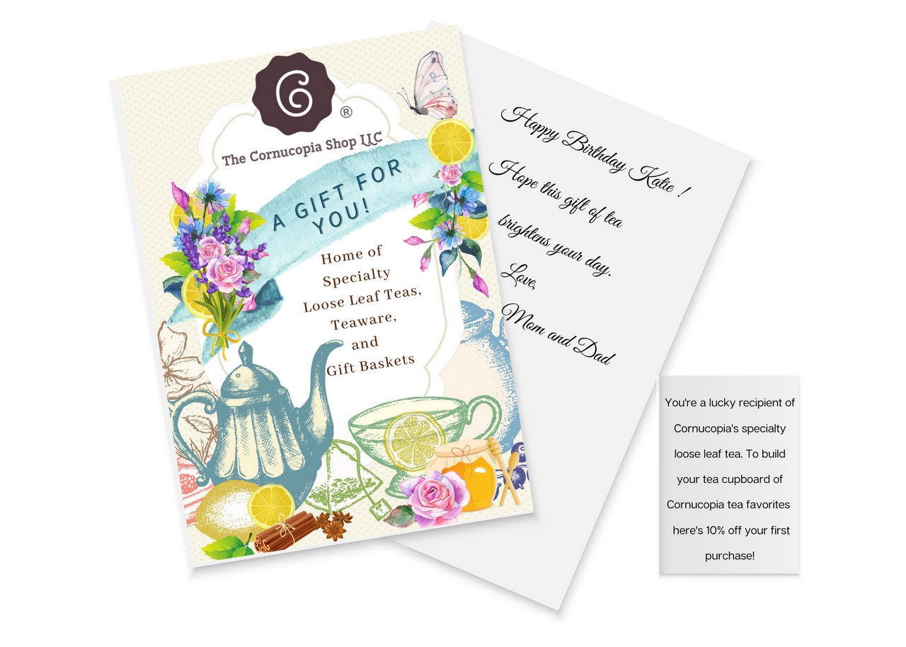 English Rose Teapot Duo -with Tea Gift Box