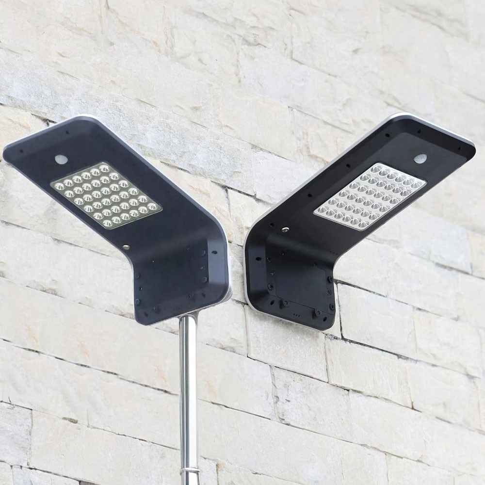 Solar Wall or Post Light With Motion Sensor IP66 6000K 1000lm ...