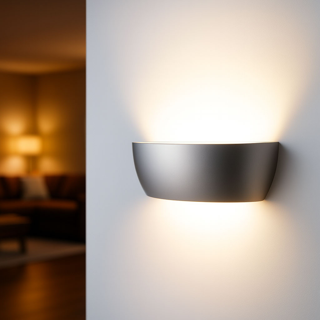 Up Down LED Wall Light Black Aluminium Tri-CCT 8W 750lm Dimmable IP20 ...