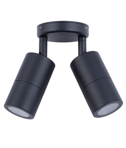 2 Light Spotlight MR16 Spotlights Black C200 | Lighting Style