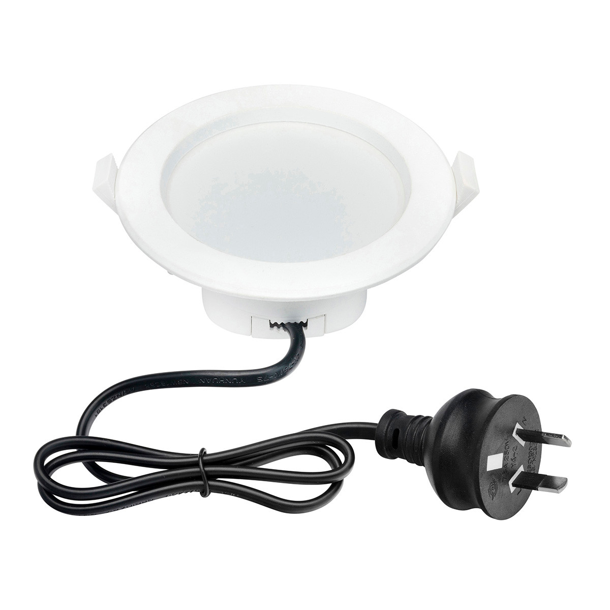 8W LED 900lm Downlight Dimmable IP44 Tri Colour 115mm White | Lighting ...