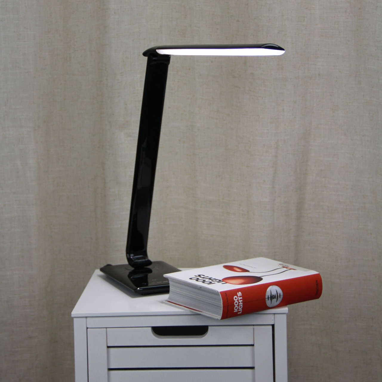 Black Desk Touch Lamp 9W 500lm Tri Colour 550mm | Lighting Style