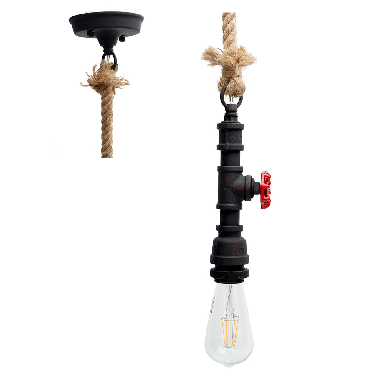 Rustic Pendant E27 60W 130mm | Lighting Style