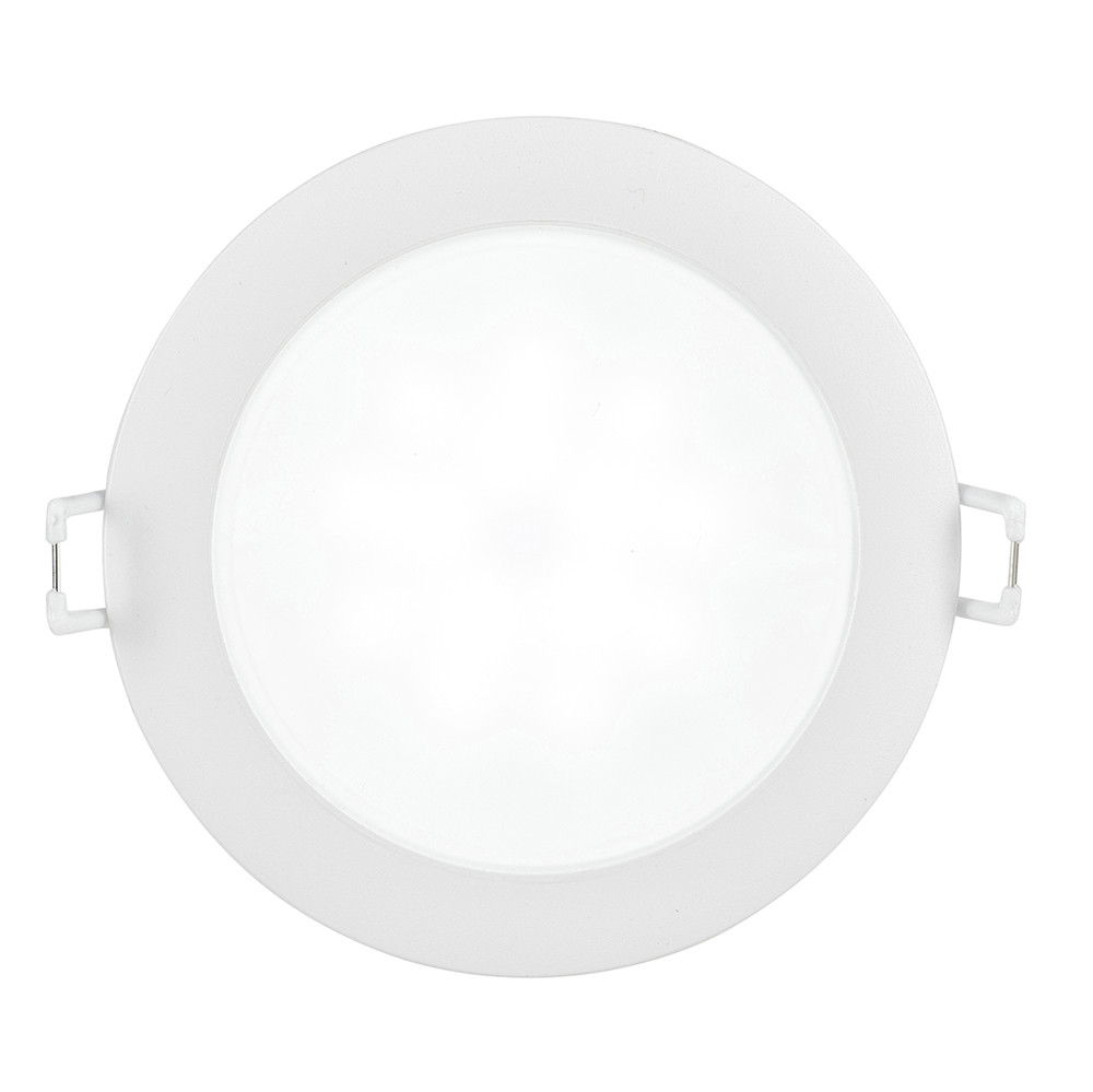 LED Downlight 8W 850lm IP44 3000K 115mm White | Lighting Style