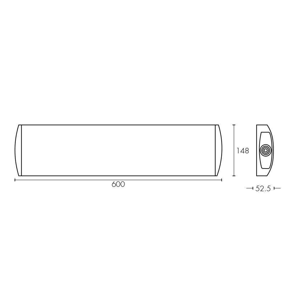 24W LED Batten Smart 1900lm IP44 Tri Colour 0.6m | Lighting Style