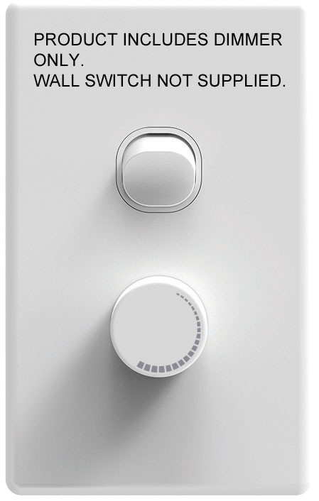 LED Rotary Trailing Edge Dimmer 100W IP20 | Lighting Style