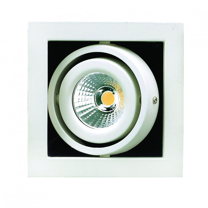 Downlight Single White Framed 6W Gimble LED 640lm Dimmable Double ...