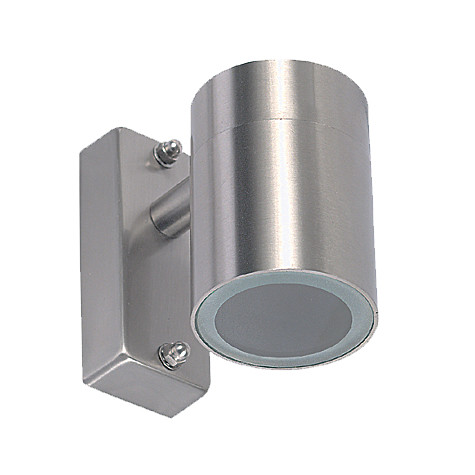 Silver Single Wall Light GU10 IP54 | Lighting Style