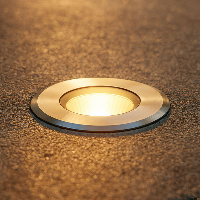Ground Stainless LED Light 12V IP67 3000K | Lighting Style