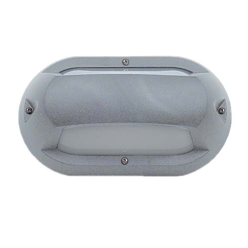 Grey Ovoid Up Down Bulkhead Light 3000k | Lighting Style