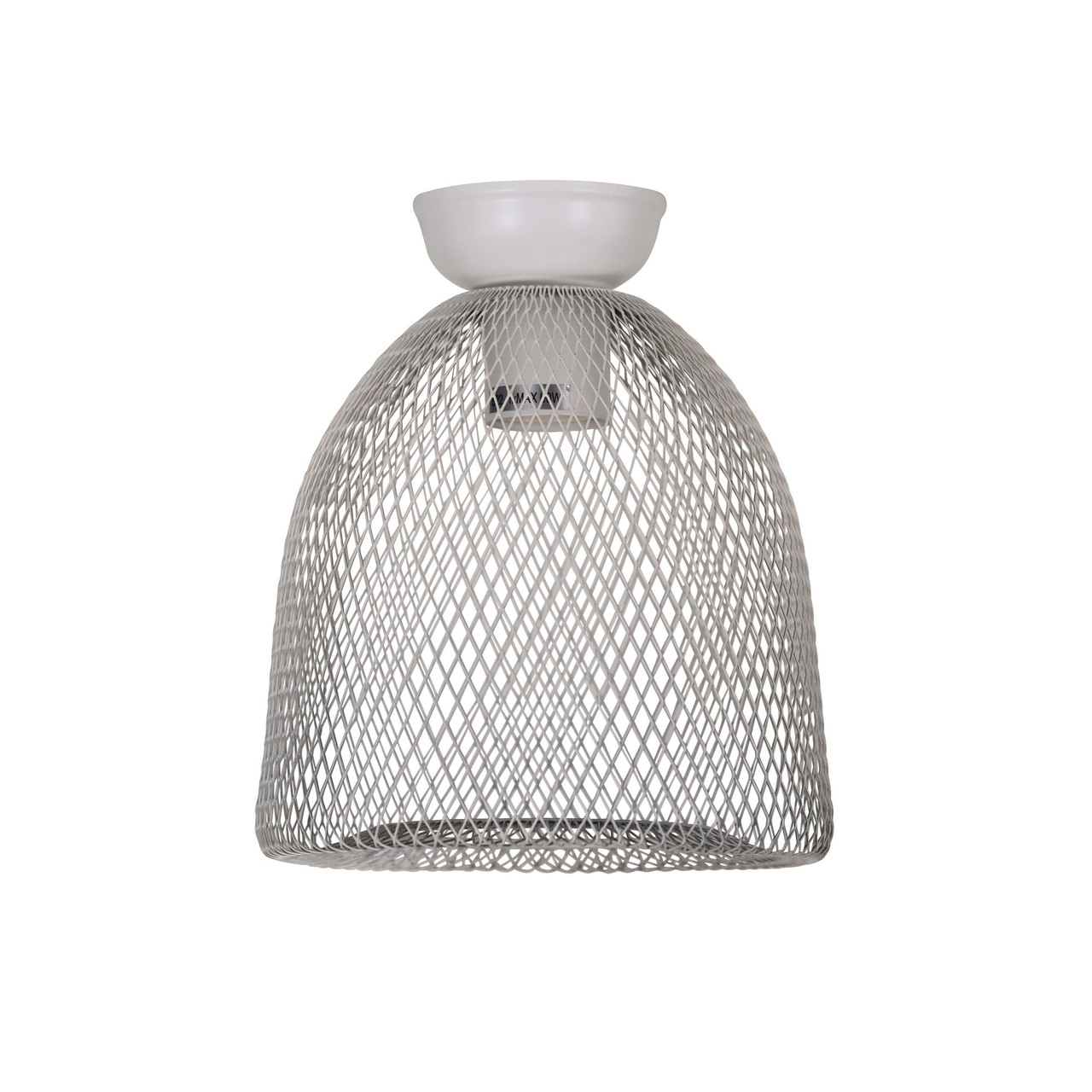 Industrial Design Batten Fix Light With Wirework In White Finish B22 ...