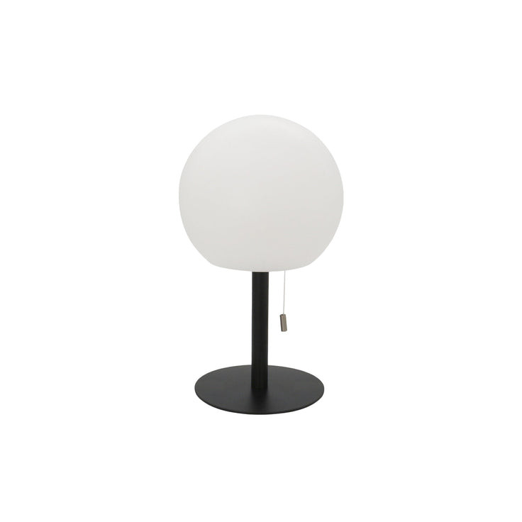 White Sphere RGB/LED Bedside/Table Lamp With Black Base 3000K 50lm IP44 ...