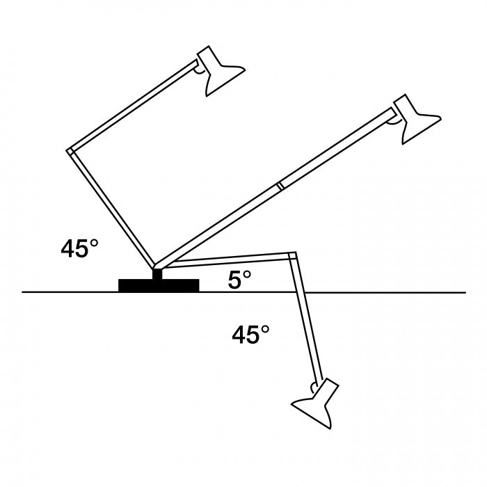 Iconic Design Large Black E27 Clamp Lamp 1065mm Reach | Lighting Style