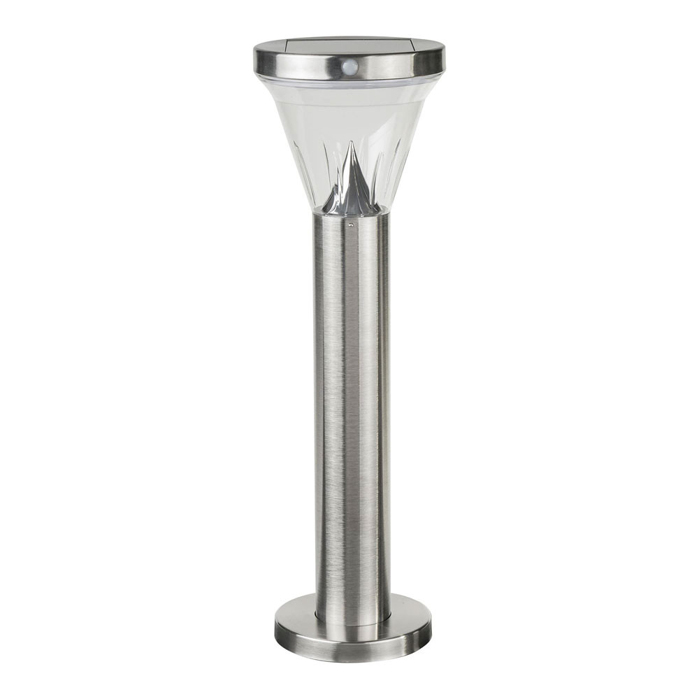 Solar Bollard Light Motion Sensor 45cm Super Bright Stainless Steel 2 ...