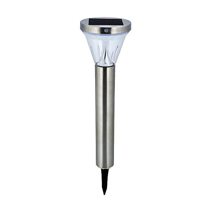 Solar Bollard Light Motion Sensor 45cm Super Bright Stainless Steel 2 ...