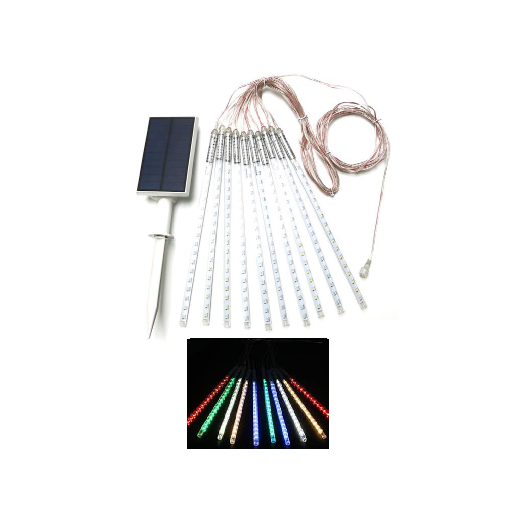 Solar LED Drop Meteor Lights IP65 RGBW | Lighting Style