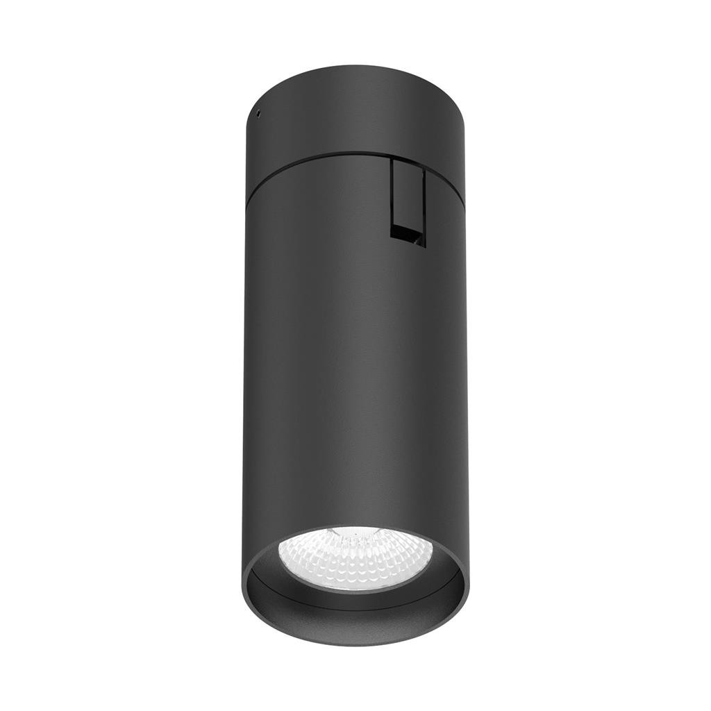 Adjustable Tubular LED Downlight In Black Tri Colour Temp 25W ...