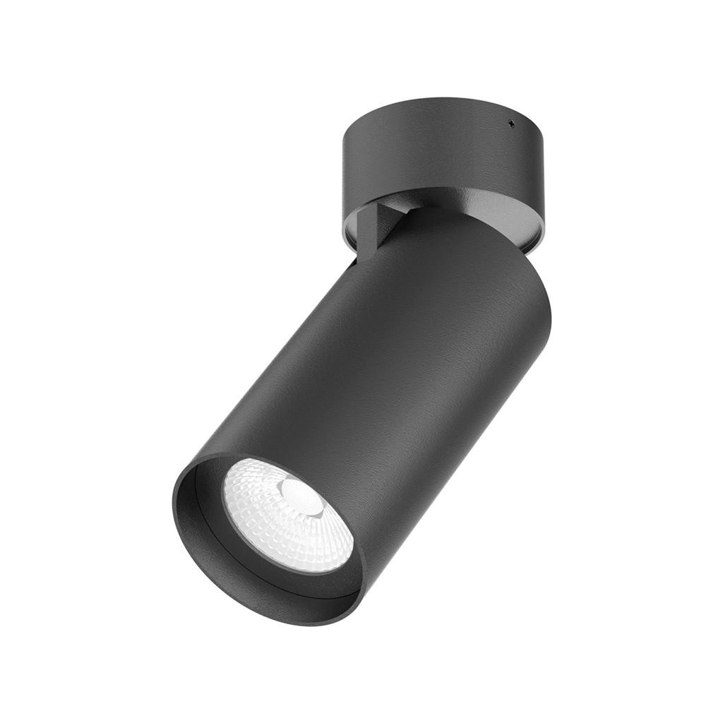 Adjustable Tubular LED Downlight In Black Tri Colour Temp 25W ...