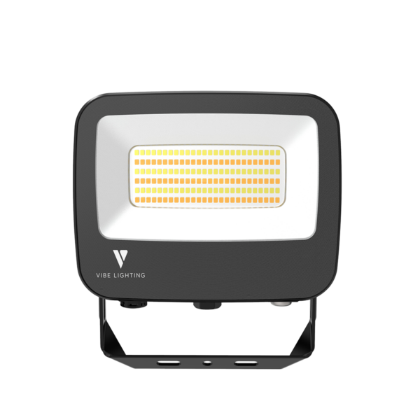 LED Floodlight Black Aluminium Tri-CCT 50W/30W/20W Adjustable 6500lm ...