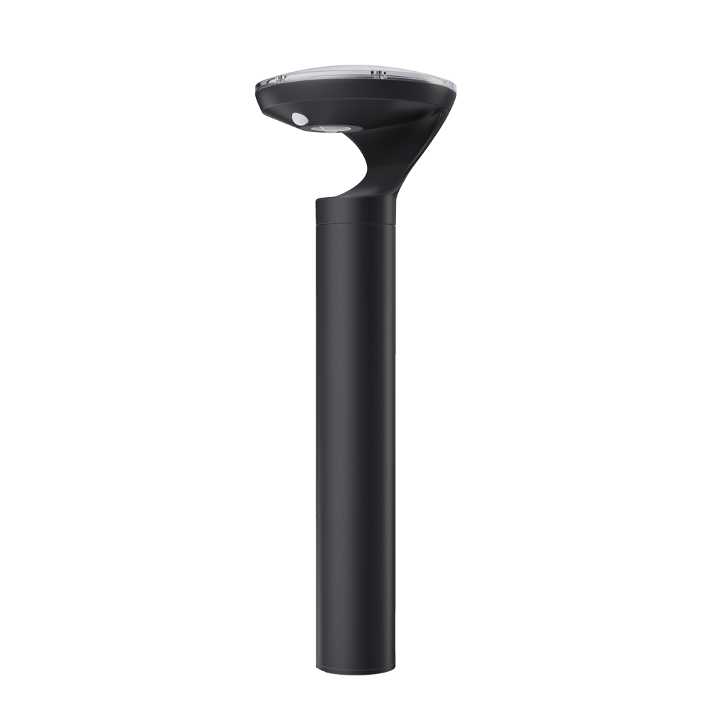 Solar Bollard Light Black 80cm 280lm 4000K IP65 With Motion Sensor ...