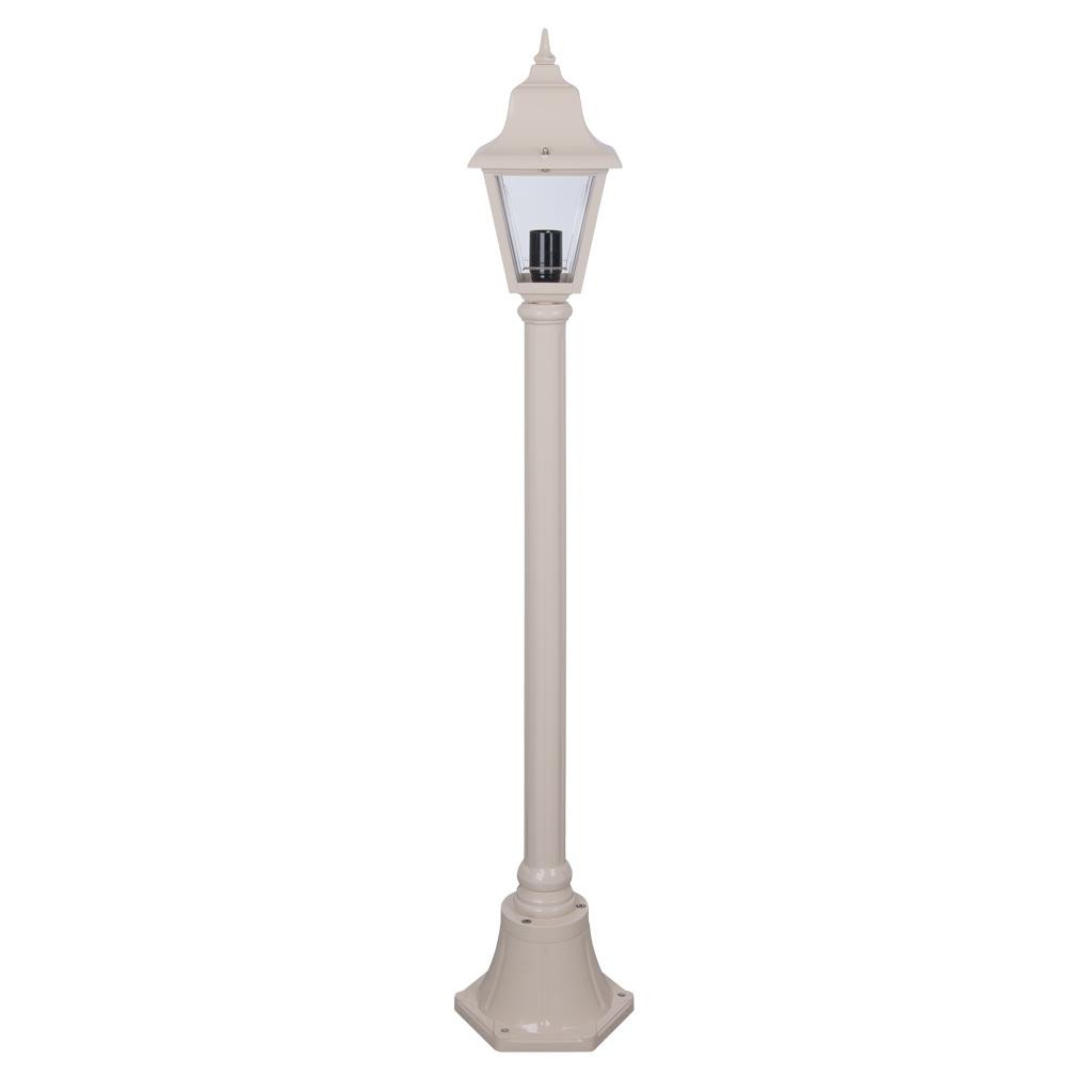 Victorian Single Head Short Post Light - Beige Finish B22 Made In Italy ...