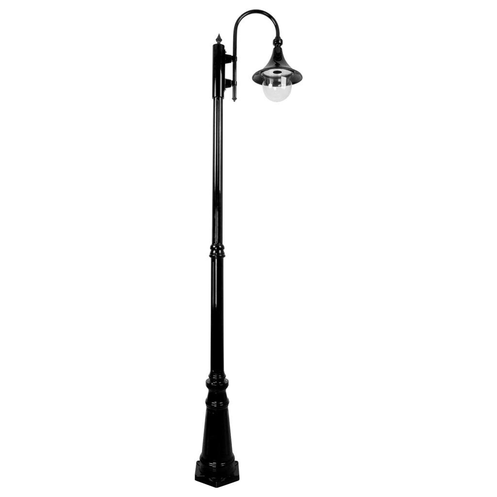 Industrial Single Head Post Light - Black Finish E27 2350mm Made In ...