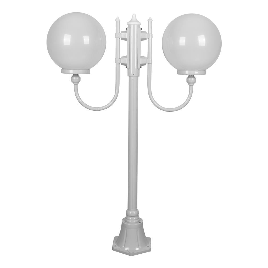 Sophisticated 2x30cm Spheres Curved Arms Short Post Light White Italian ...