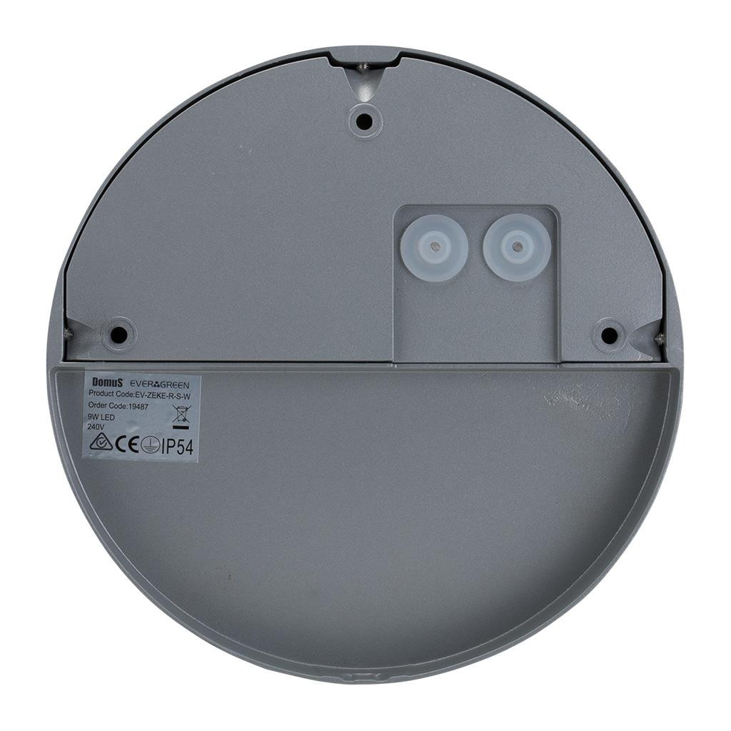 Modern 9W LED Wall Light Silver Finish / Warm White | Lighting Style