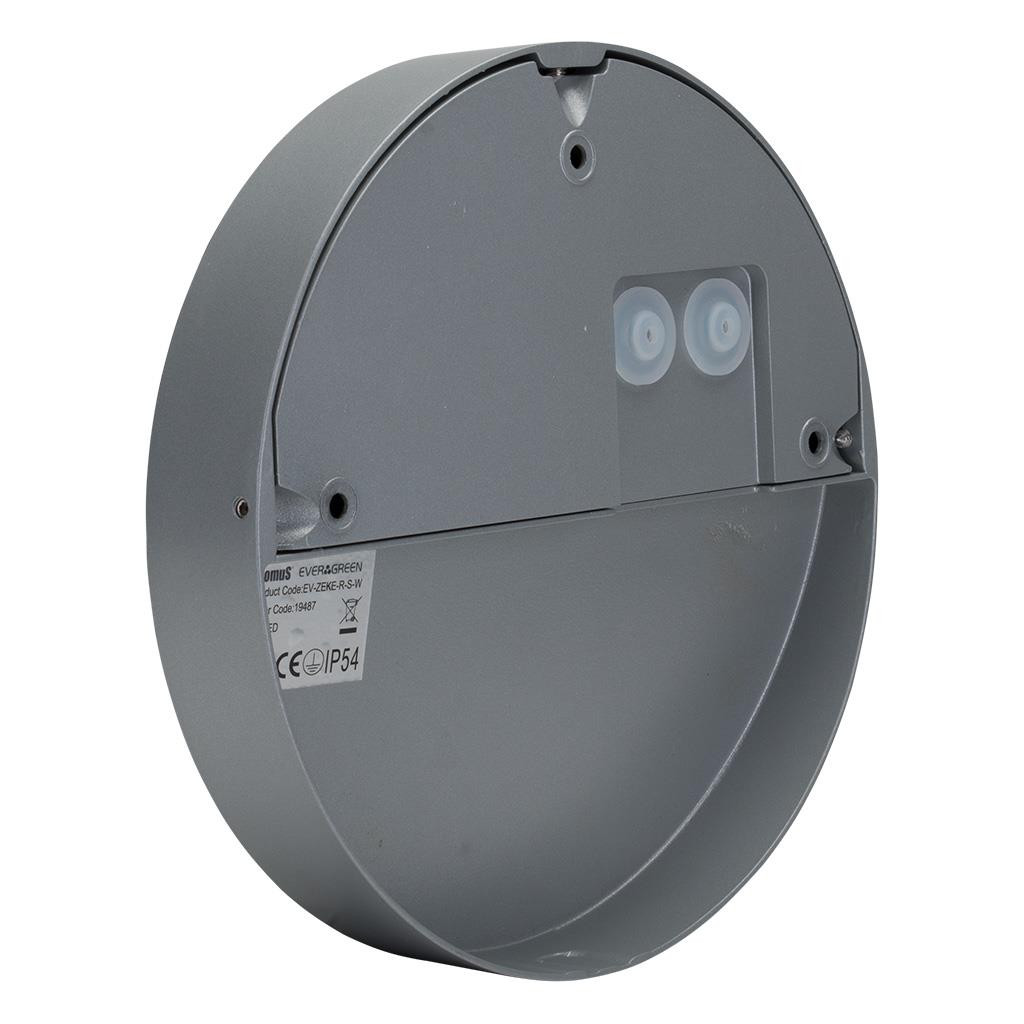 Modern 9W LED Wall Light Silver Finish / Warm White | Lighting Style