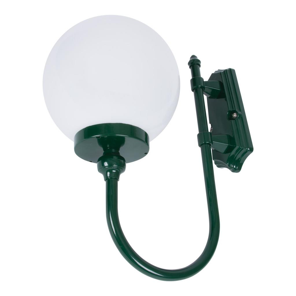 Sophisticated 25cm Sphere Wall Light Green Finish / E27 | Lighting Style