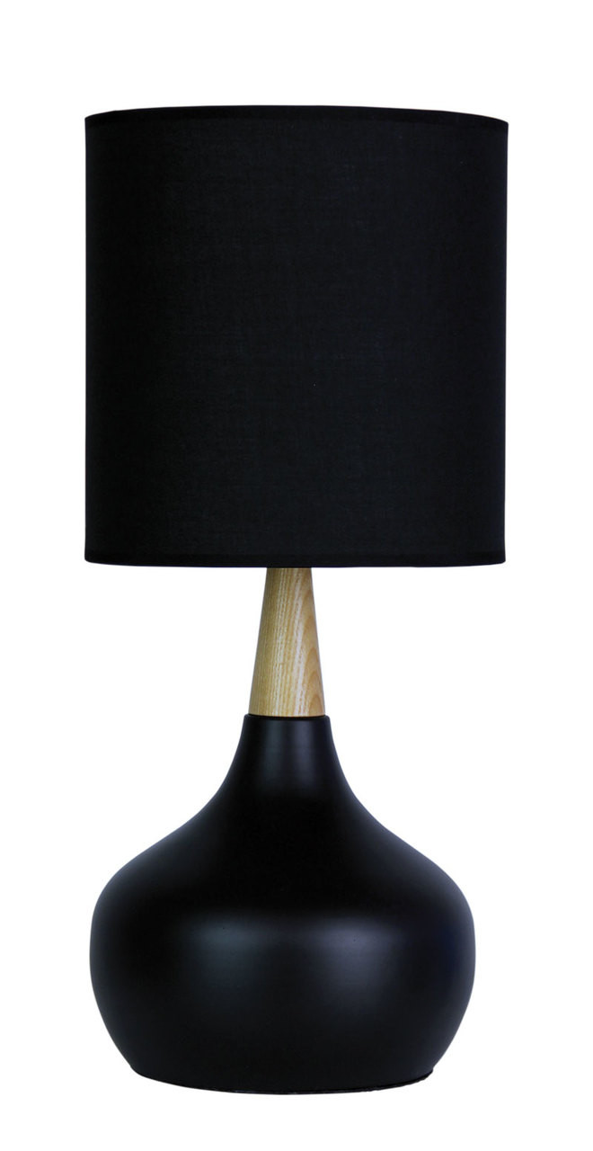 Black Global Touch Lamp Complete | Lighting Style