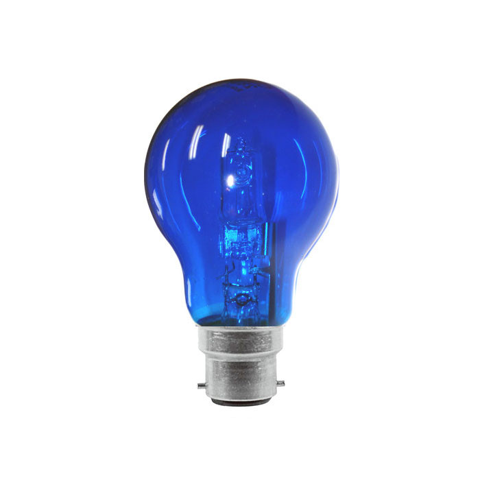 Halogen B22 GLS 28W 40W Blue 340lm Dimmable Globe | Lighting Style