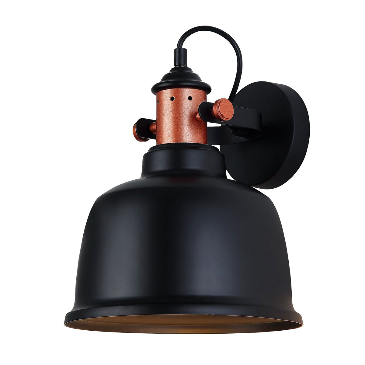 Indoor Wall Light Black Iron Bell Shape | Lighting Style