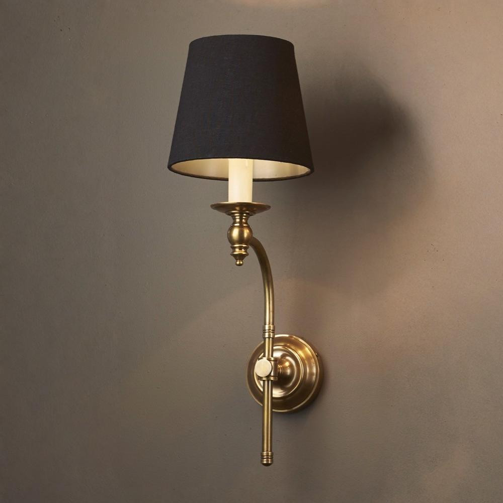 Classic Brass Curved Sconce Base SH | Lighting Style