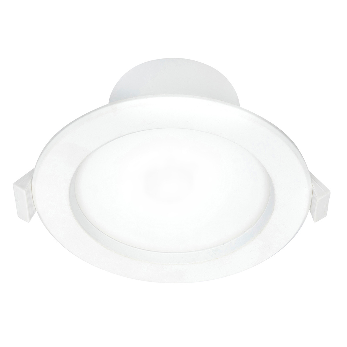 8W LED 900lm Downlight Dimmable IP44 Tri Colour 115mm White | Lighting ...