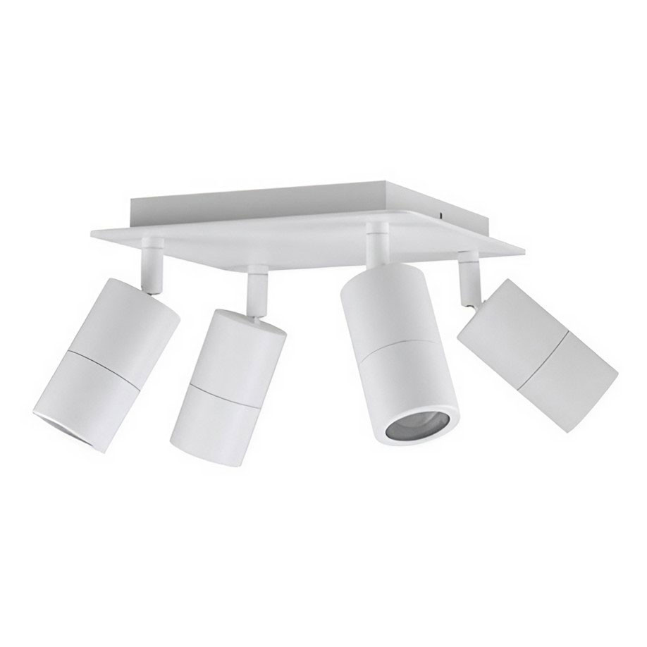 4 Light Spotlight 140W GU10 IP44 240mm White | Lighting Style